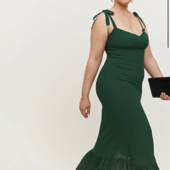 Reformation | Dresses | Reformation Petites Jasen Dress Forest | Poshmark